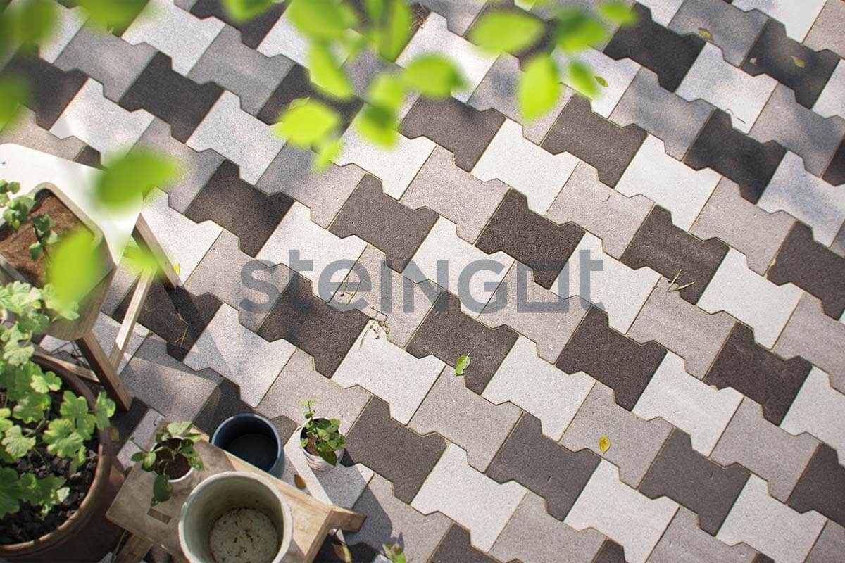 Плитка тротуарная Steingot Катушка 80 без фаски купить в СПб низкая цена с доставкой