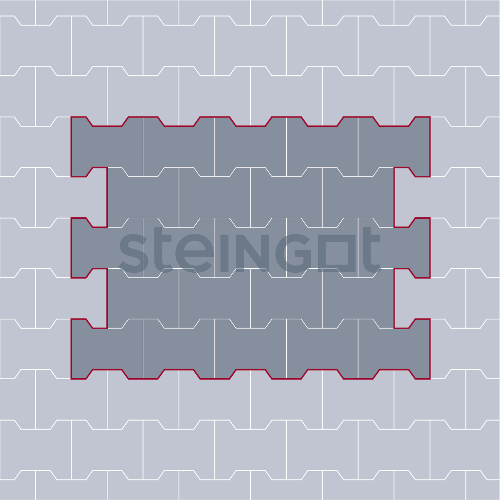 Плитка тротуарная Steingot Катушка 80 без фаски купить в СПб низкая цена с доставкой